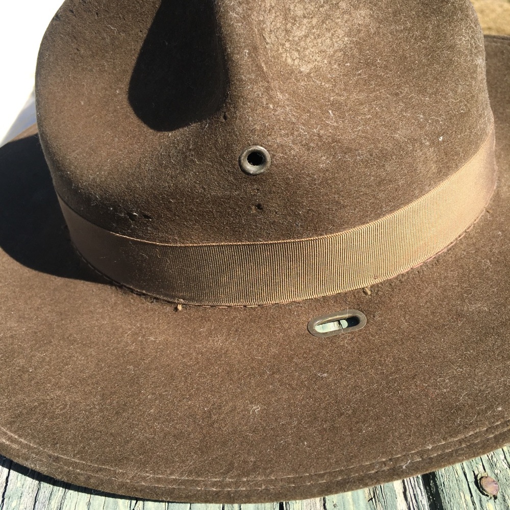Rare Dobbs Wool Felt Military Hat Helmet - Gem